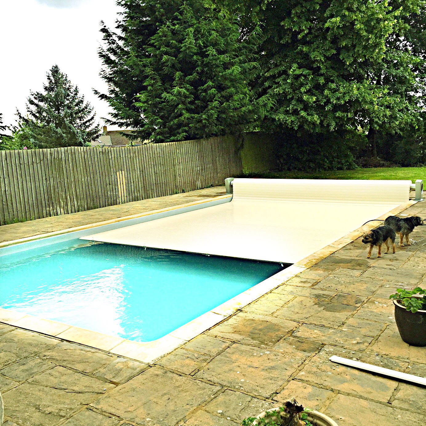 Slatted Pool Cover Installation Photos - JB Elite